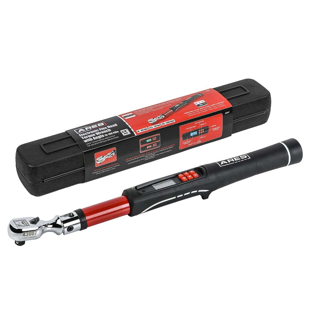 ARES 43007-3/8-Inch Drive Flex Head Electronic Digital Torque and ...