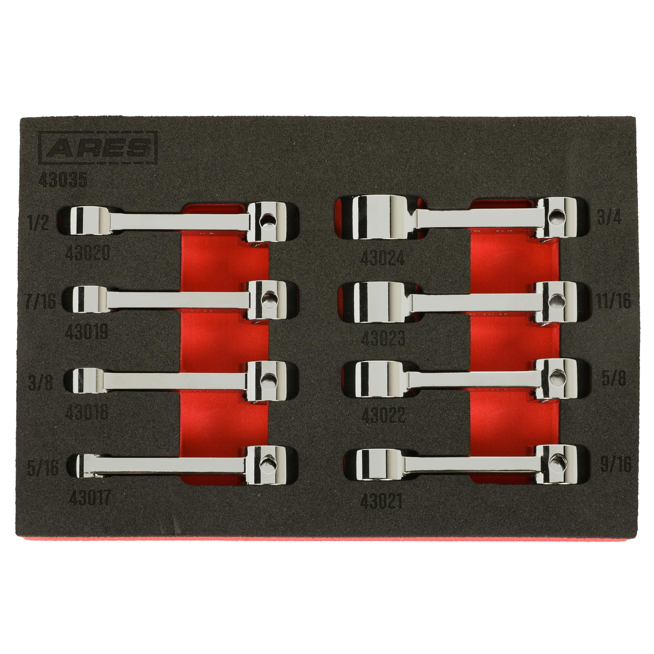 ARES 43035 – 8-Piece SAE 12-Point Box End Torque Adapter Extension Set ...