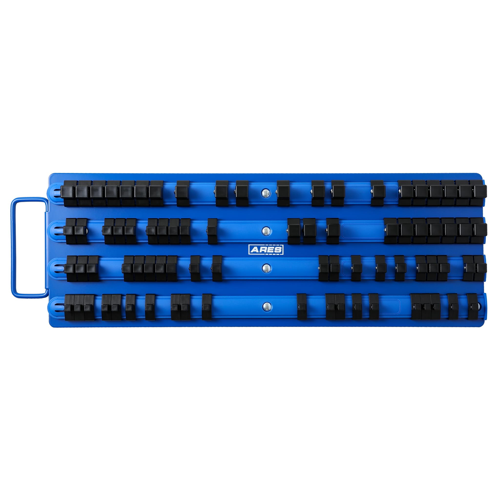 ARES 60039 - Blue 80-Piece Socket Organizer - 1/4-Inch, 3/8-Inch, and 1 ...