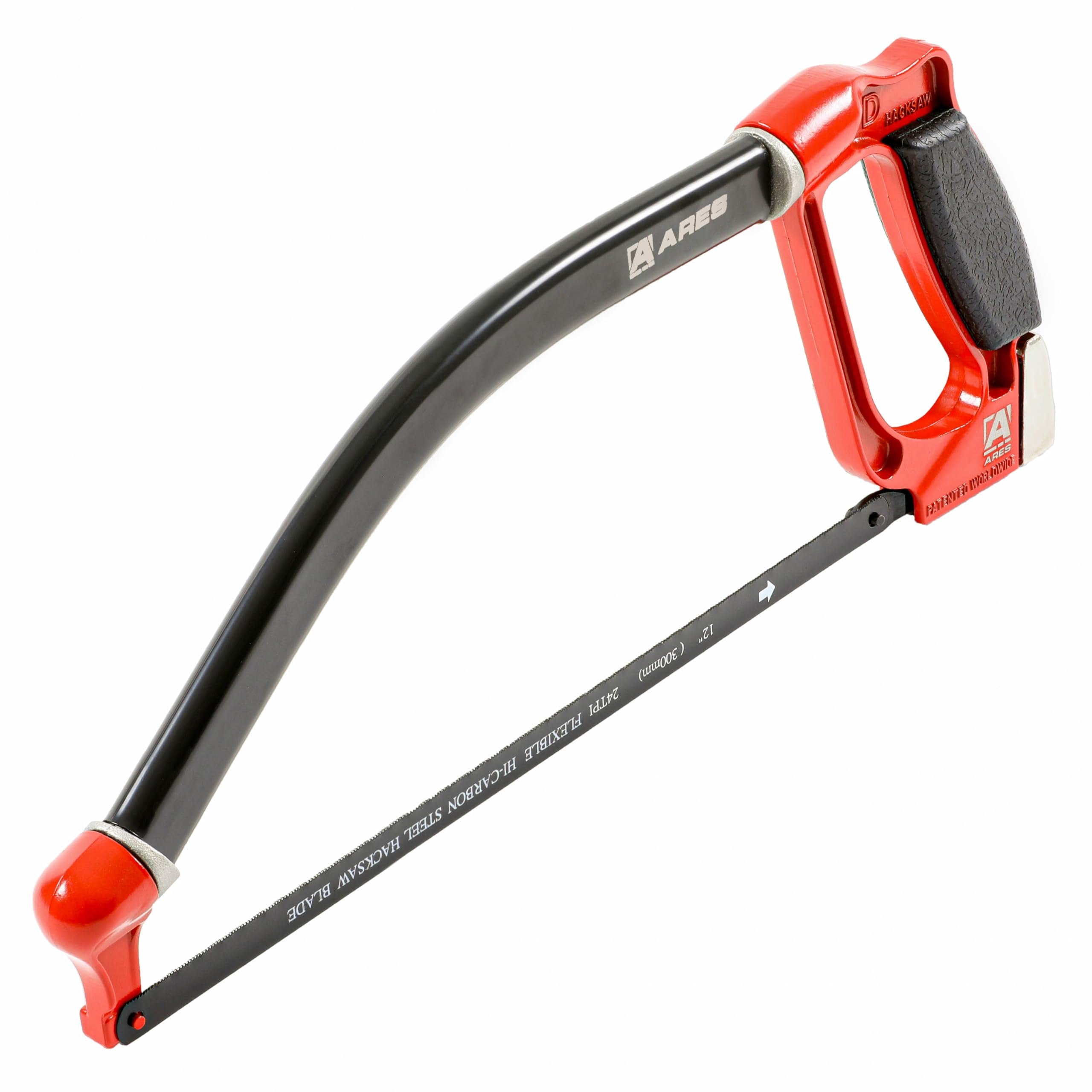 ARES 70098-3D Professional Hacksaw - Multi-Adjustable Arc-Shaped Frame ...