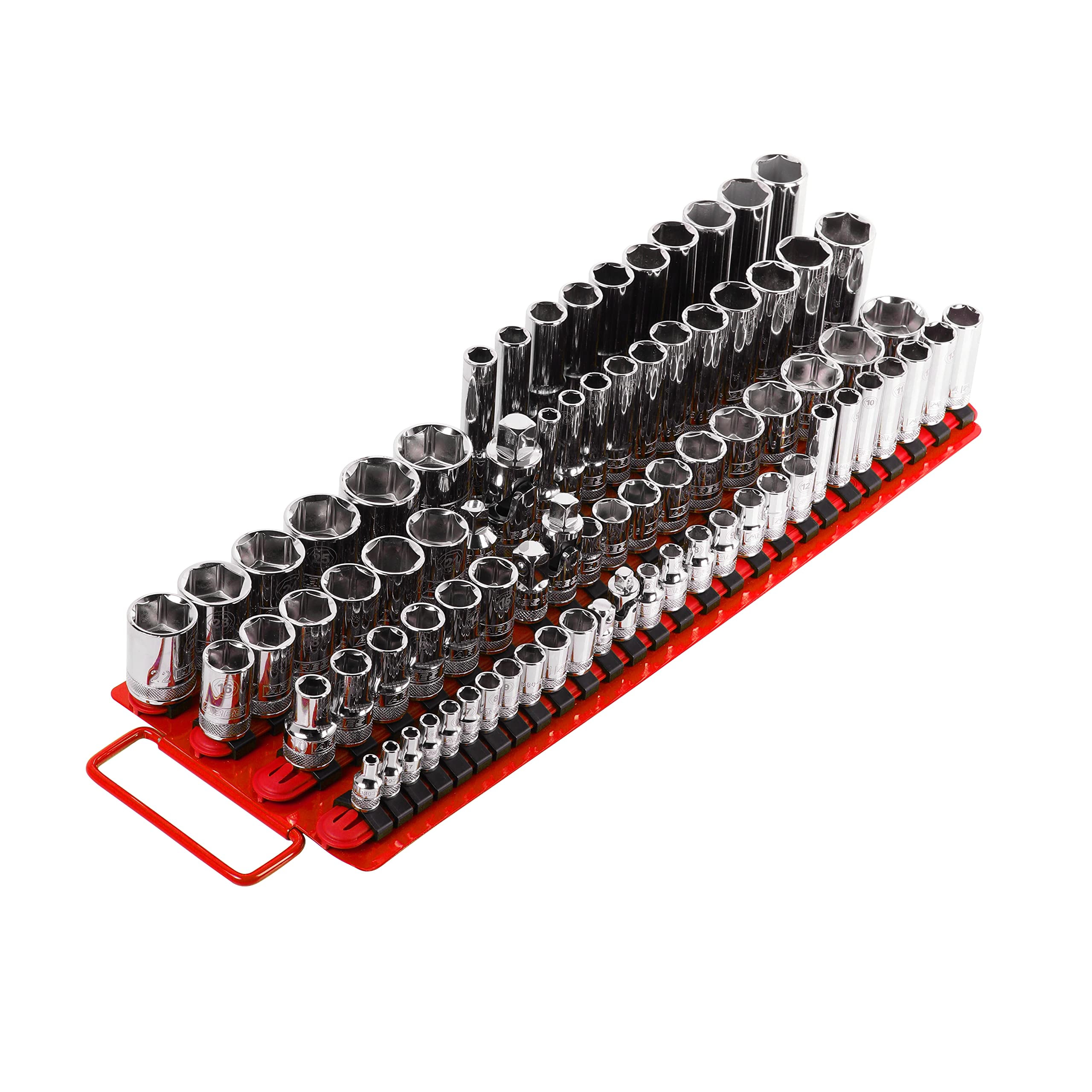 ARES 70177-80-Piece Socket Organizer - 1/4-Inch, 3/8-Inch, and 1/2-Inch ...
