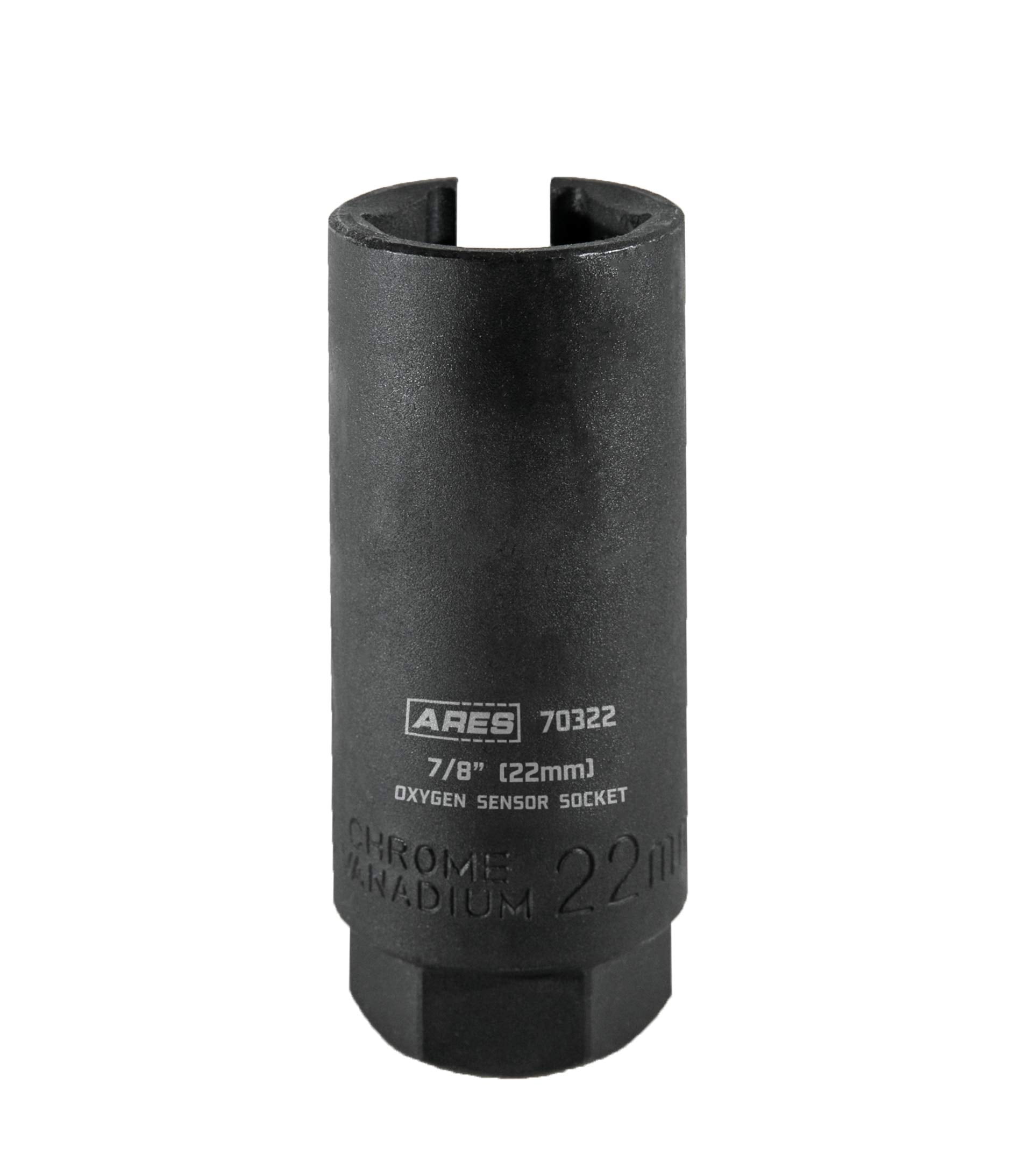 ARES 70322-22mm (7/8-Inch) x 3/8-Inch Drive Oxygen Sensor Socket - 6 ...