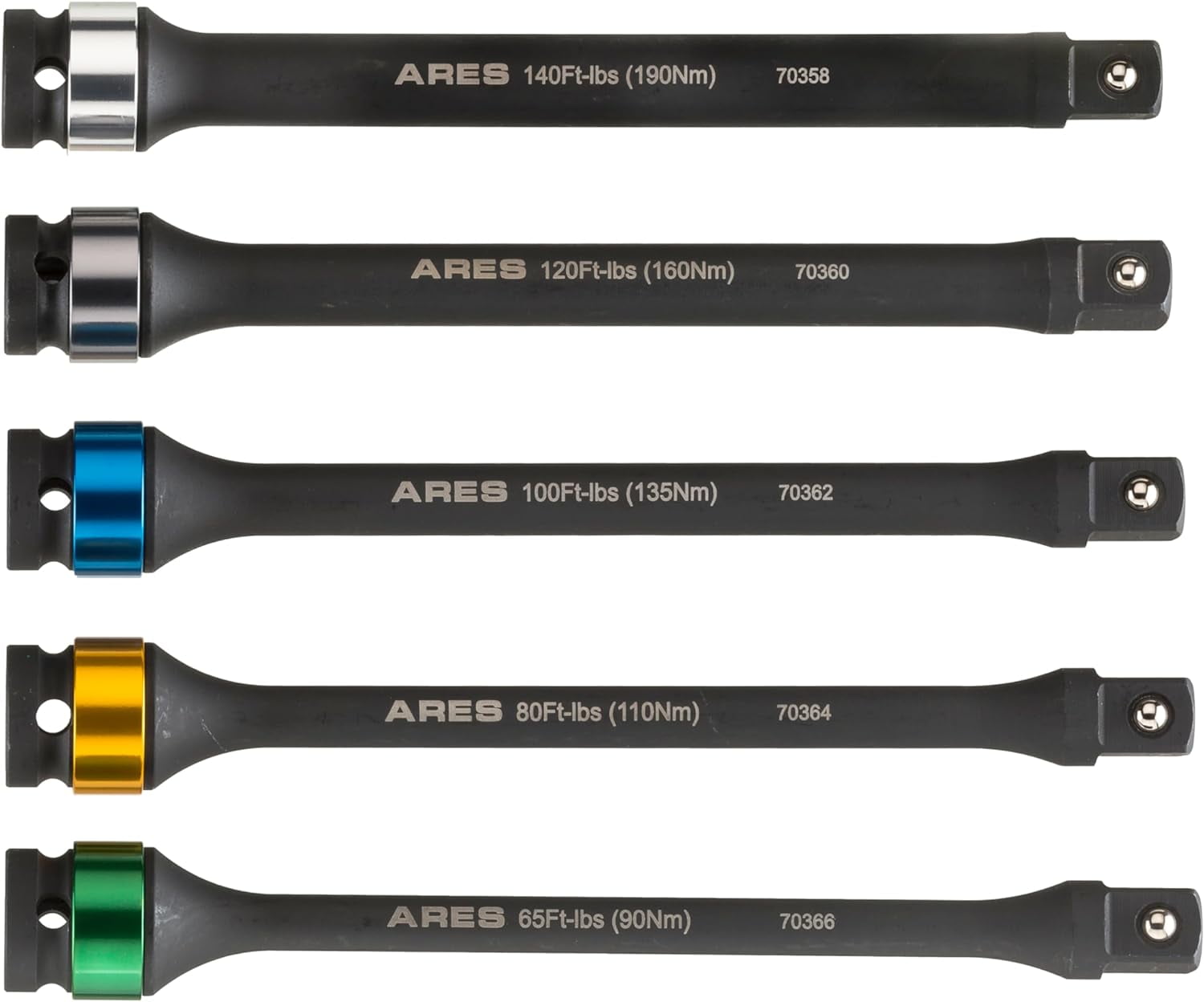 ARES 70367 - Torque Limiting Extension Bar Set | 1/2-Inch Drive Bars ...