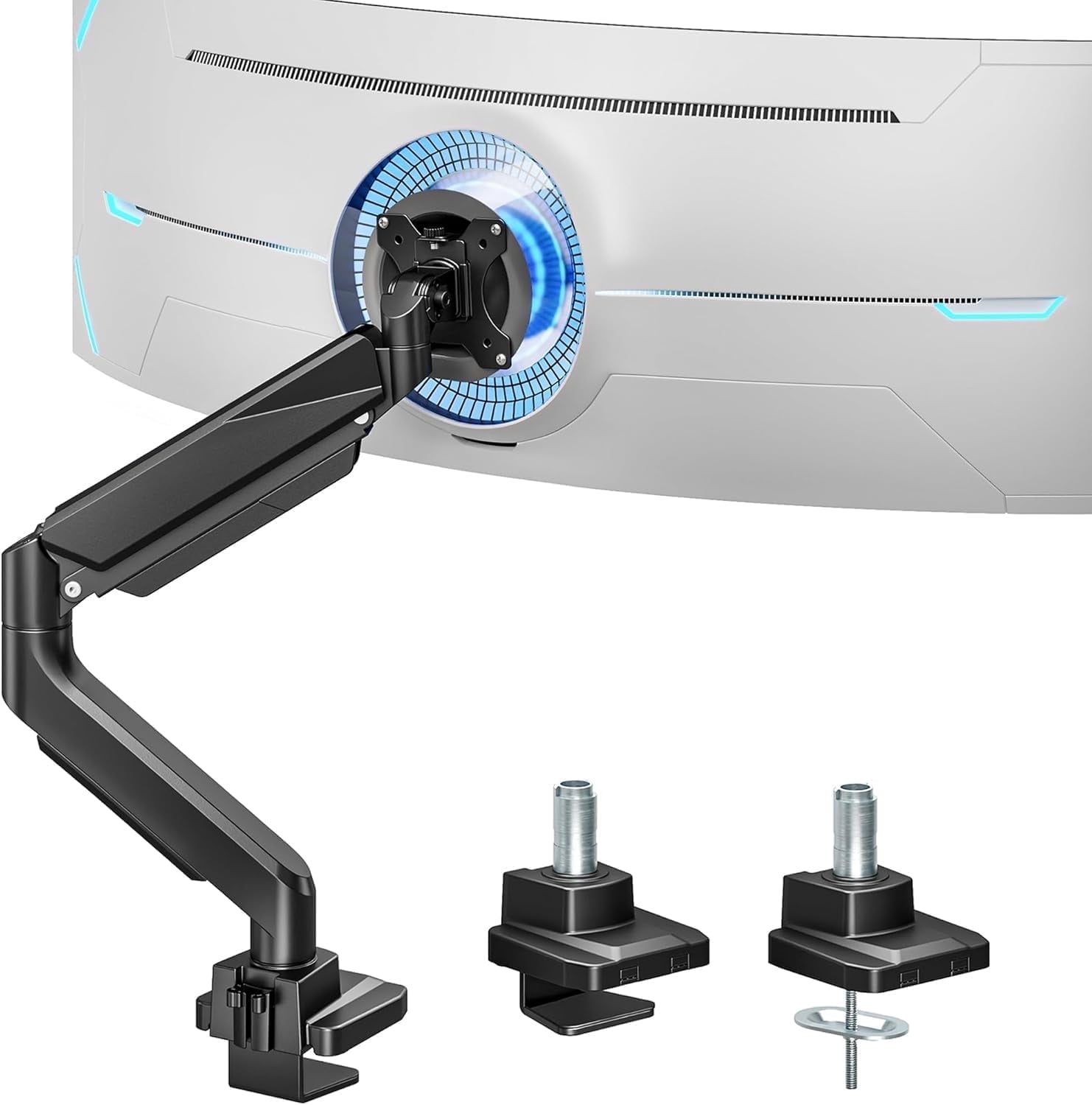 ARES WING Heavy Duty Monitor Arm 40 lbs, Ultrawide Monitor Mount for 13 ...