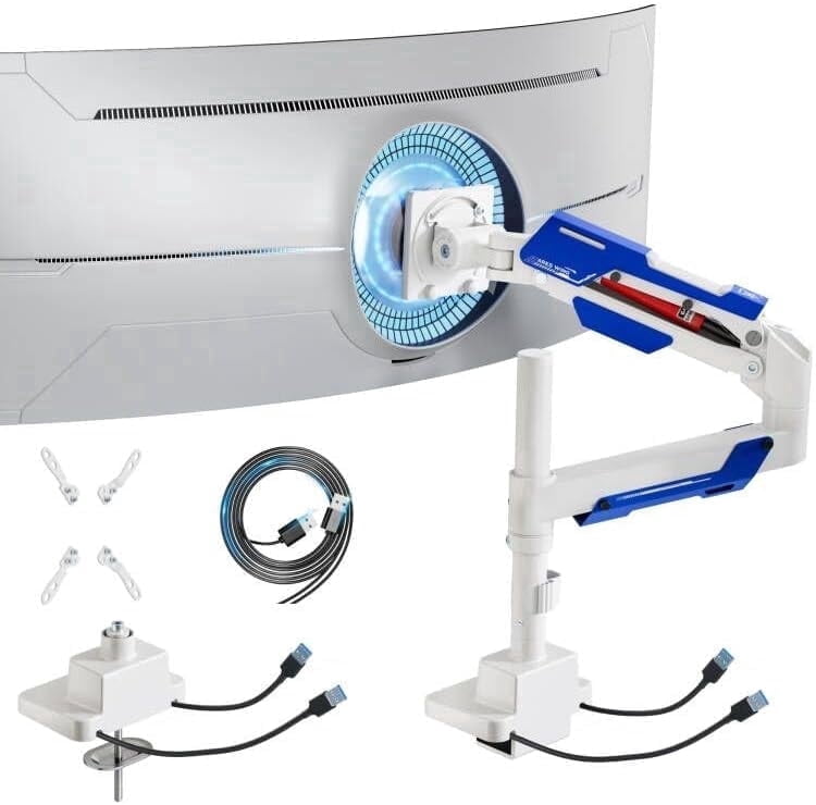 ARES WING CoreArm Monitor Arm with USB for 24"-57" Ultrawide Screens ...