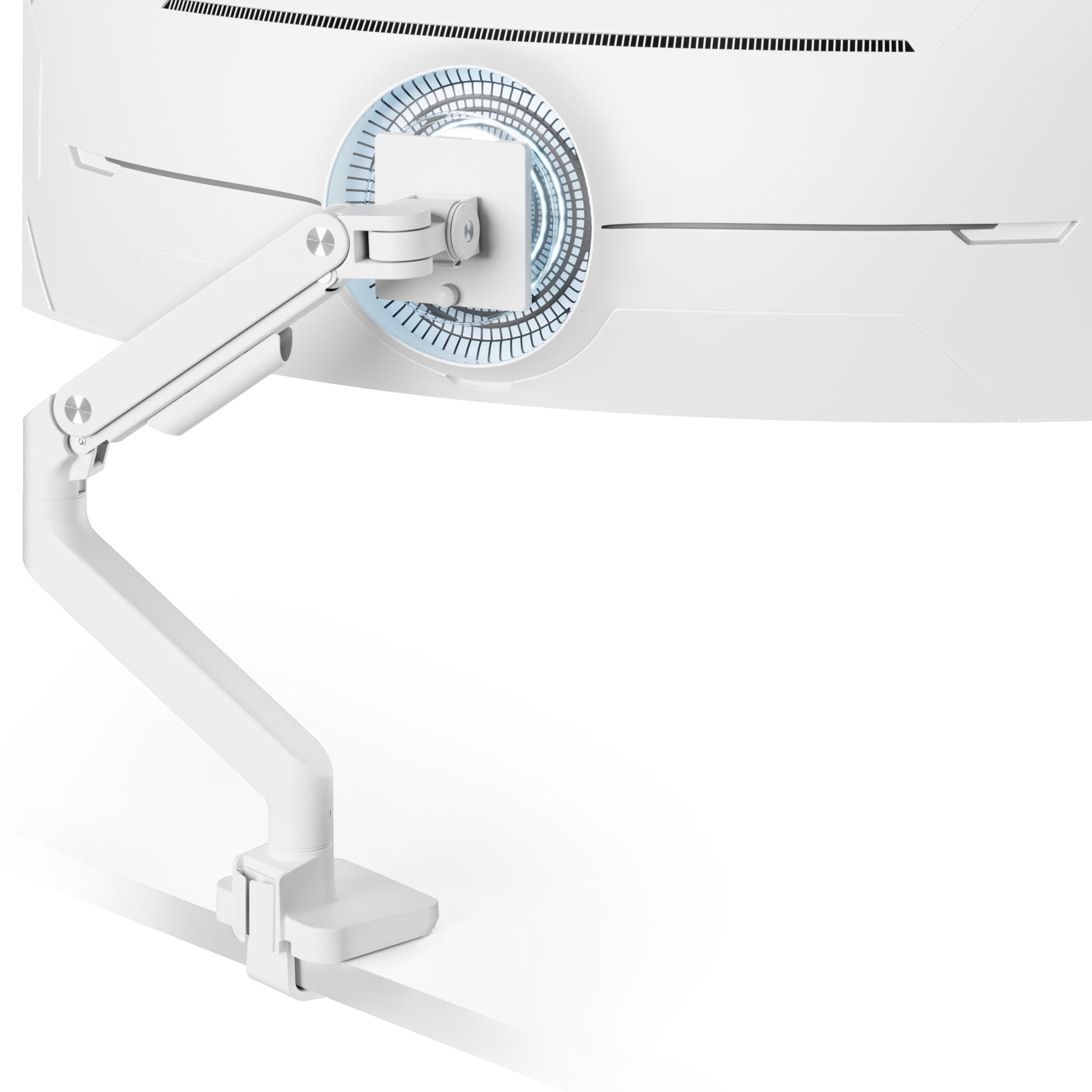 ARES WING Ultrawide Monitor Arm White for 17 to 49 Inch Heavy Duty ...