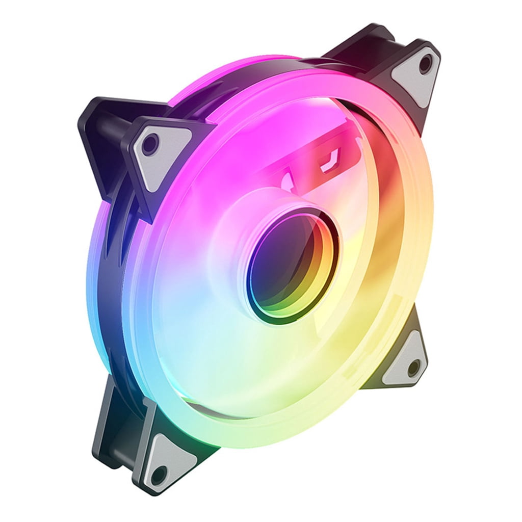 ARGB 120mm Computer Case Fan With 2 Light Effect PWM Temperature ...