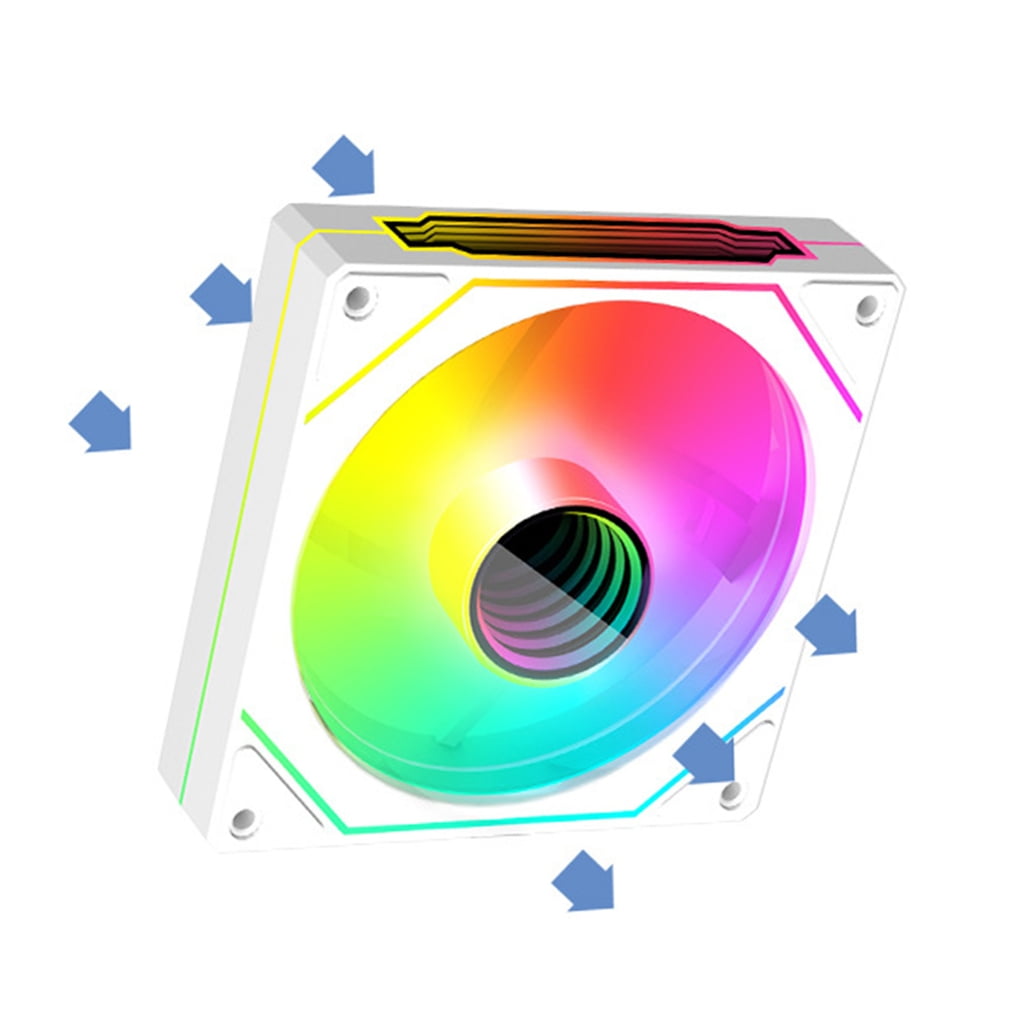 ARGB 120mm Cooling Fan 4Pin PWM Adjust Speed Fan Computer Case Fan ...