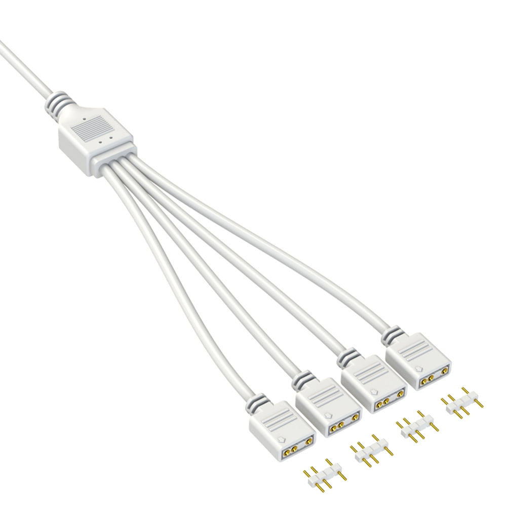 ARGB Chassis Fan Splitter 30cm 1 To 2/3/4 for PC Light Strip Fans ...