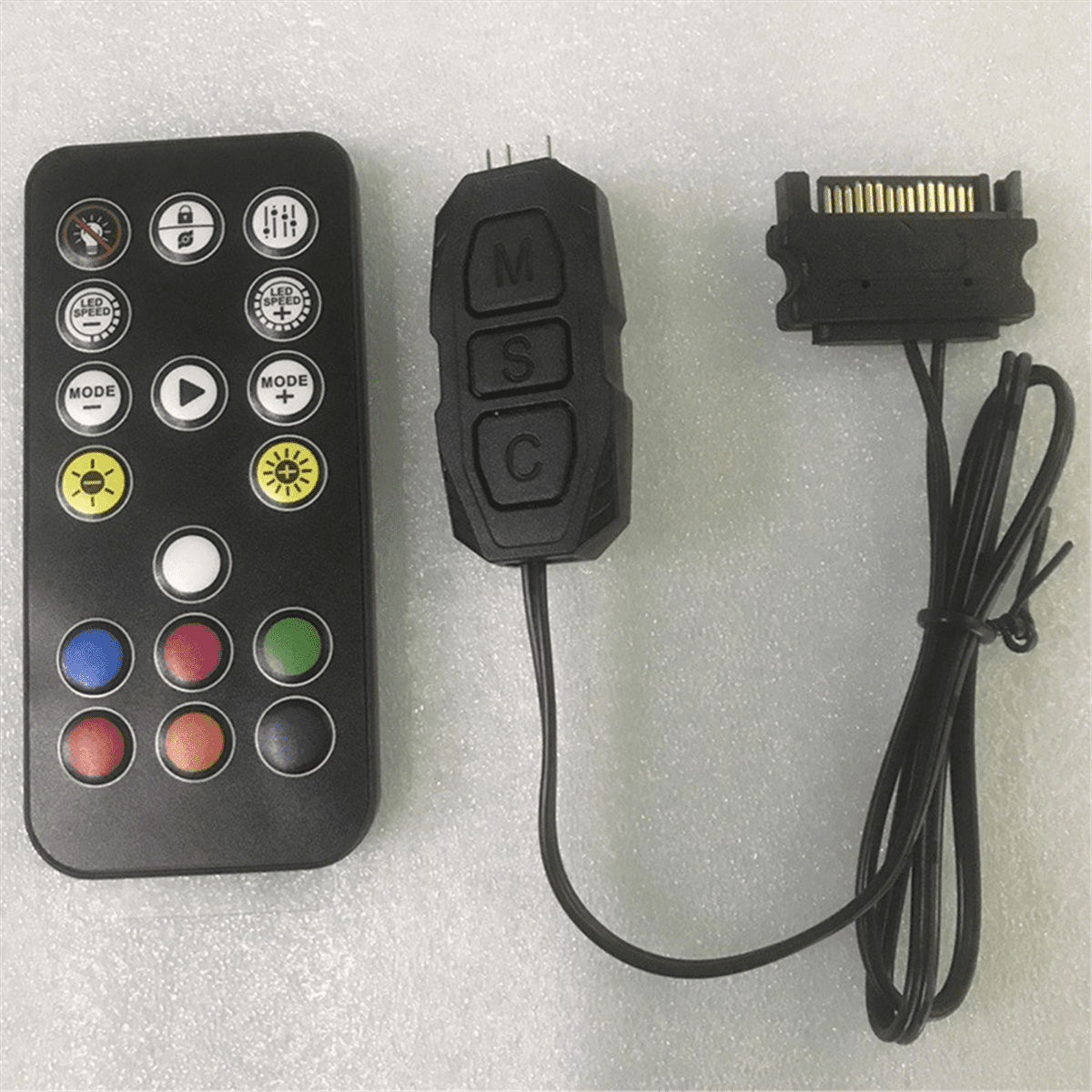 ARGB Controller 5V 3pin to SATA Power Supply RGB 3PIN Hub for Computer ...