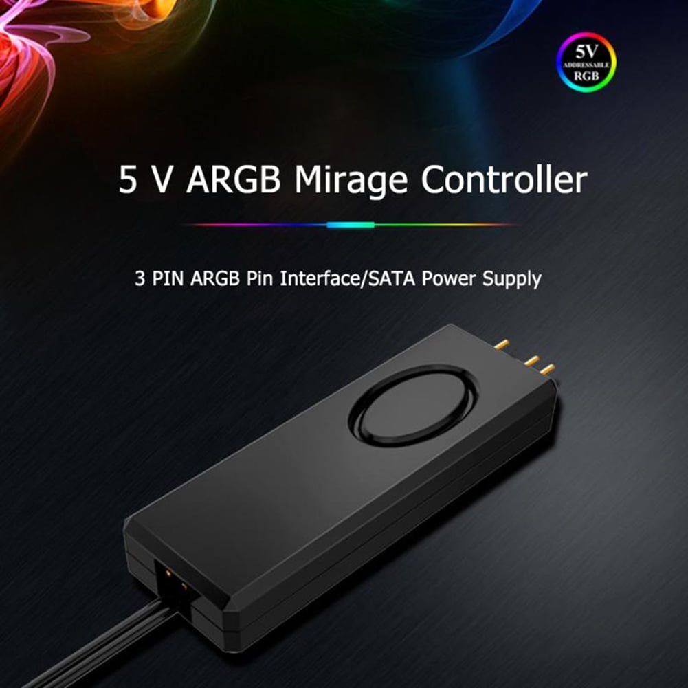 ARGB Controller, for 3Pin 5V ARGB Splitter Cable, Plastic LED Lighting ...