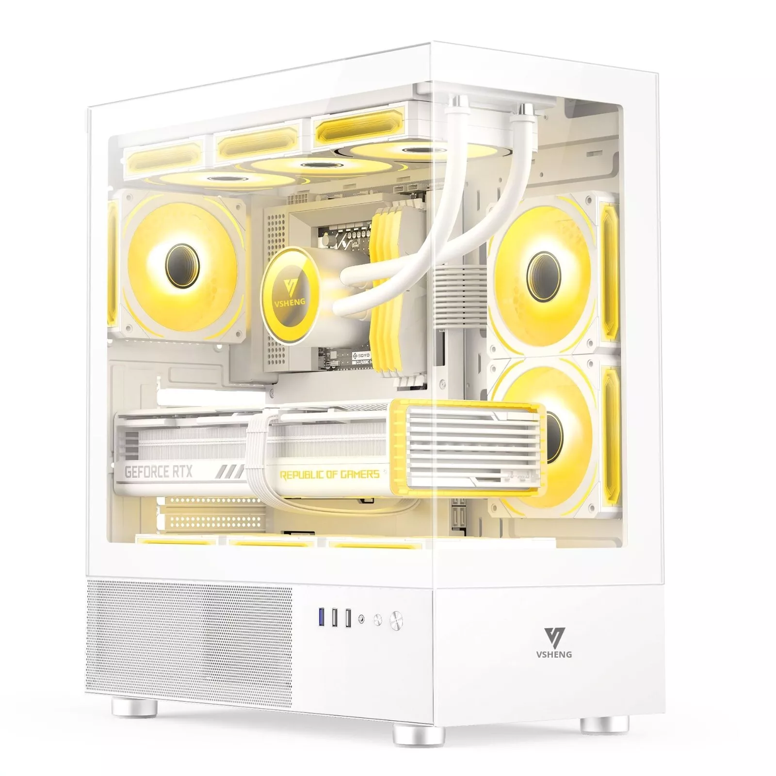 ARGB Micro ATX Gaming Glass Panel Computer PC Case AMD Intel Mid-Tower ...