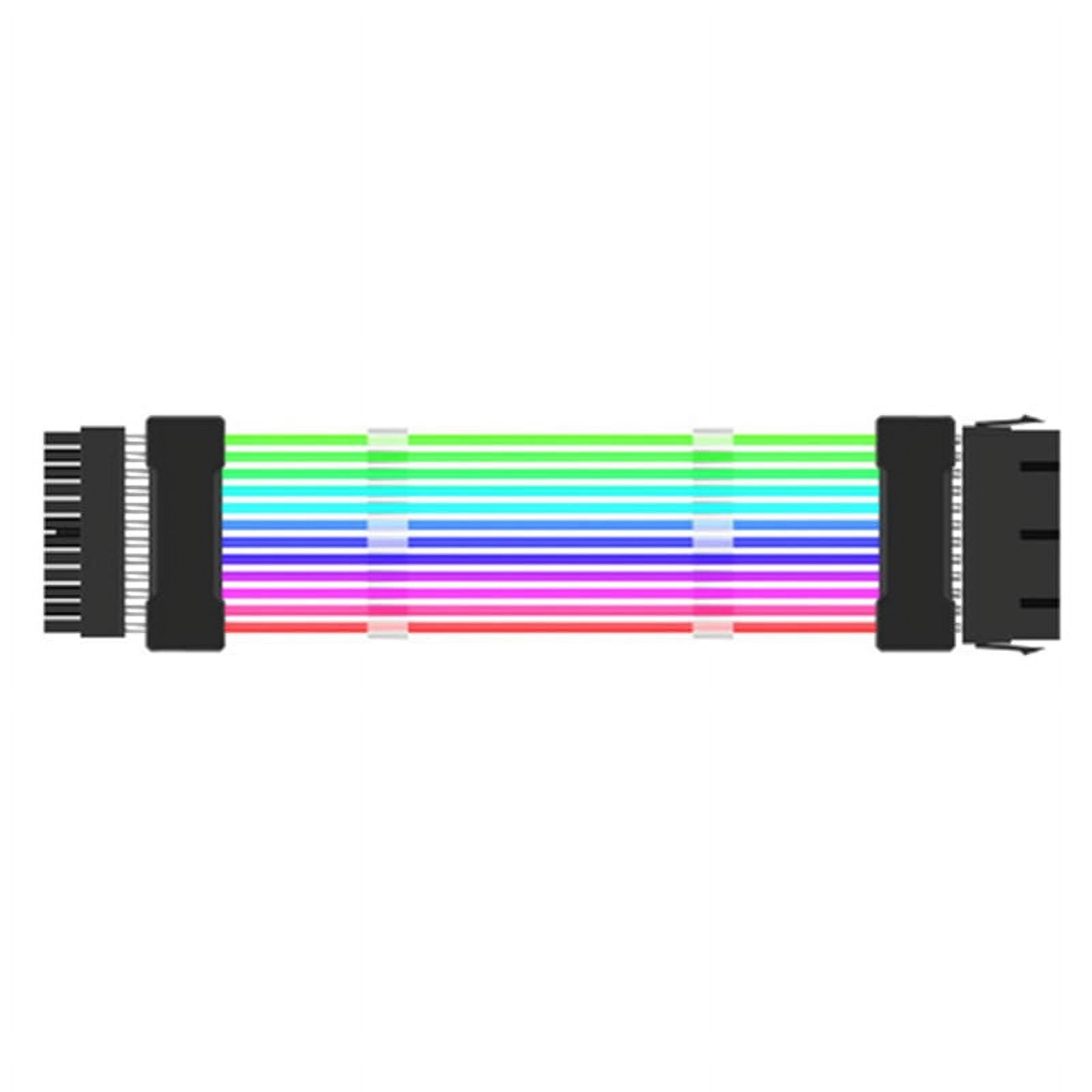 ARGB Power Supply Extension Cable 24Pin Cord Motherboard RGB Extension ...