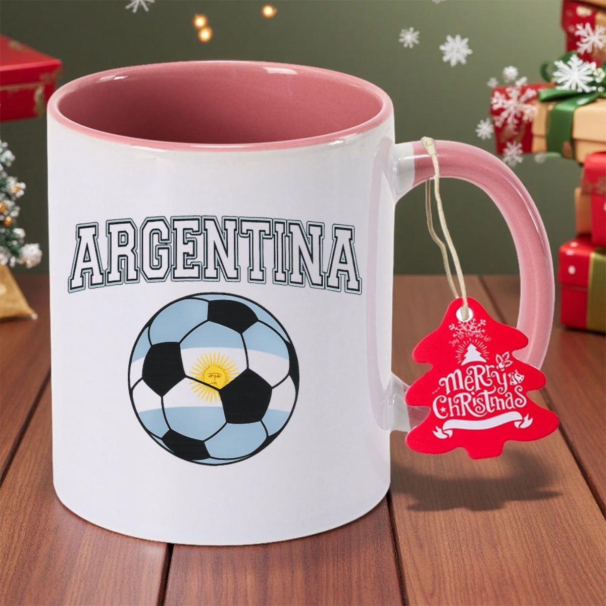ARGENTINA Soccer Cup Mug - Ceramic Coffee Cup with Argentina Flag ...