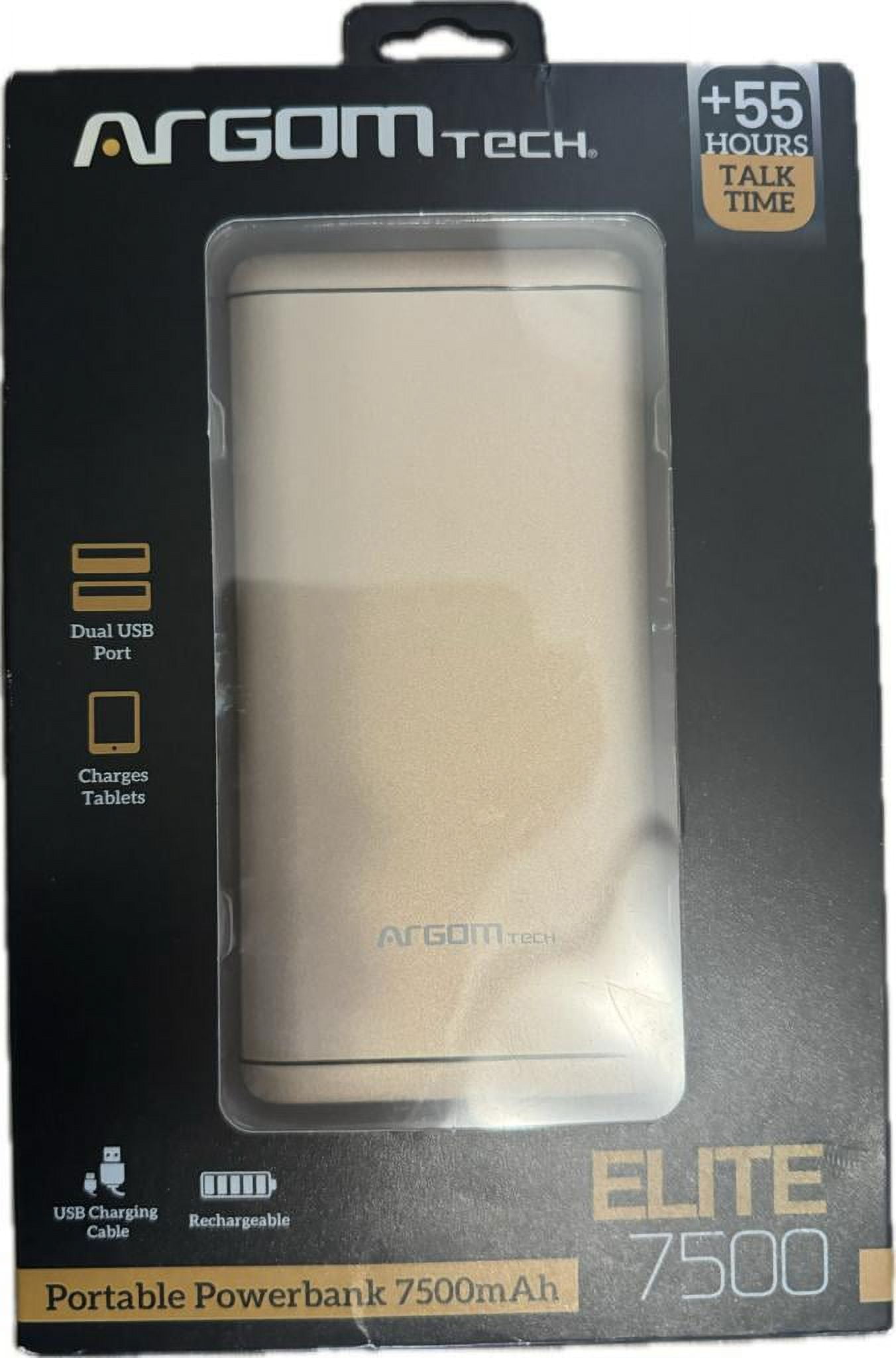 ARGOM TECH PORTABLE POWER BANK 7500mAH +55H - Walmart.com
