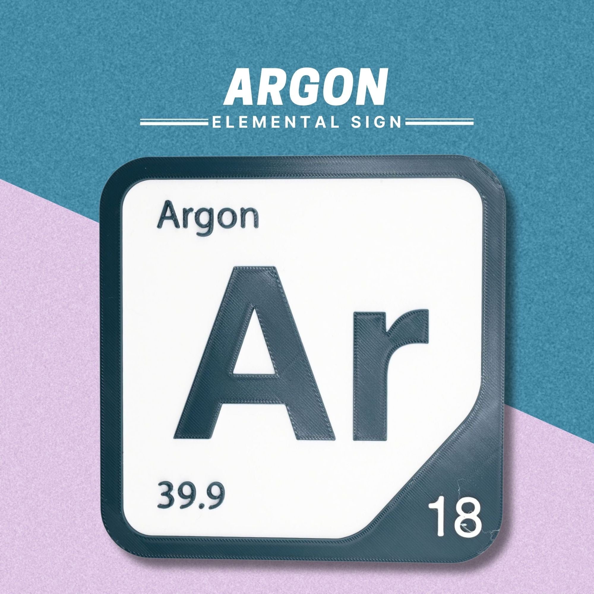 ARGON Periodic Table Tile – Educational Wall Art for Science Lovers, 5. ...
