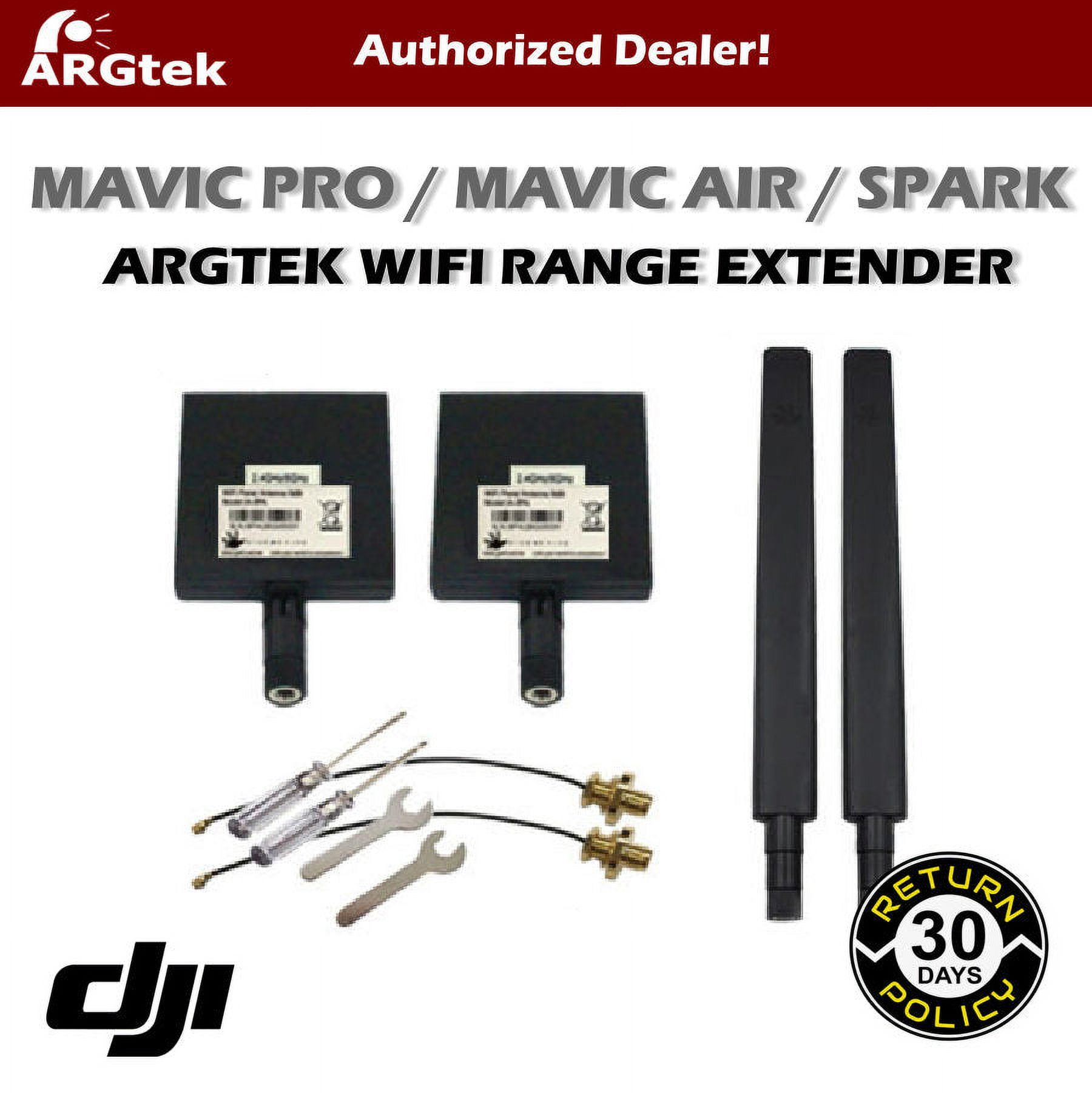 ARGtek DJI Mavic Air/Pro/Spark WiFi Signal Range Extender Kit - 4 ...