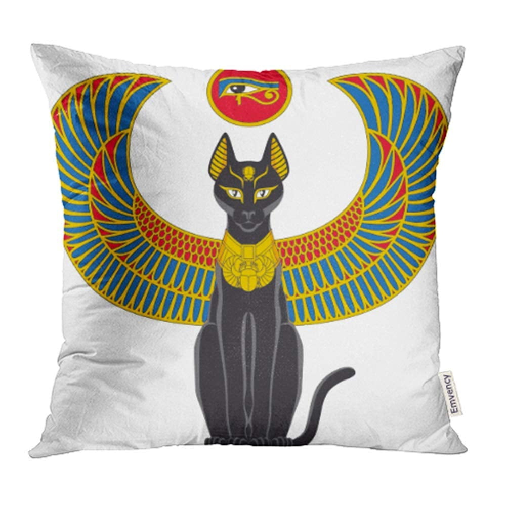 ARHOME Black Egypt Egyptian Cat Wings White Scarab Beetle Culture ...