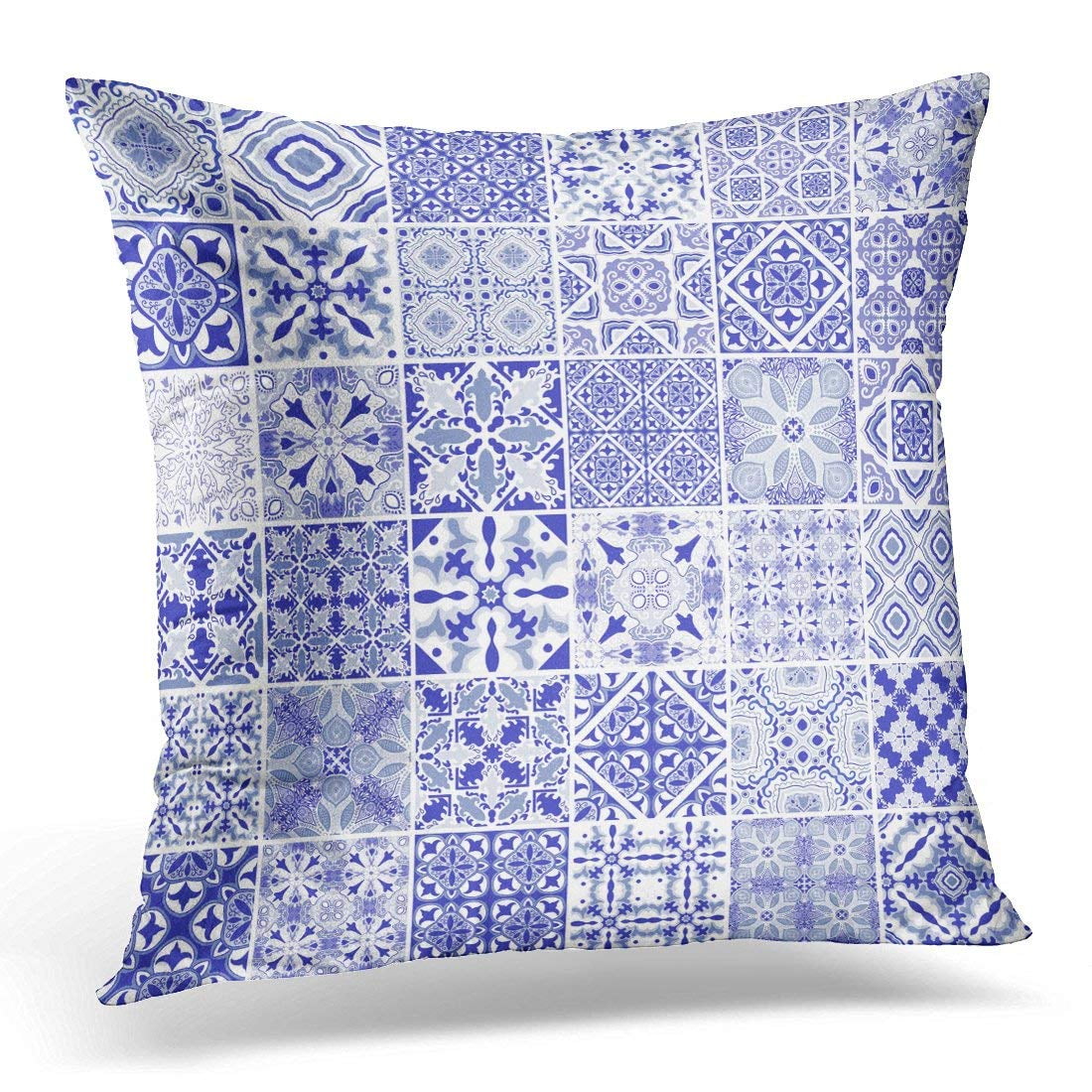 ARHOME Traditional Ornate Portuguese Tiles Azulejos Vintage Pattern in ...