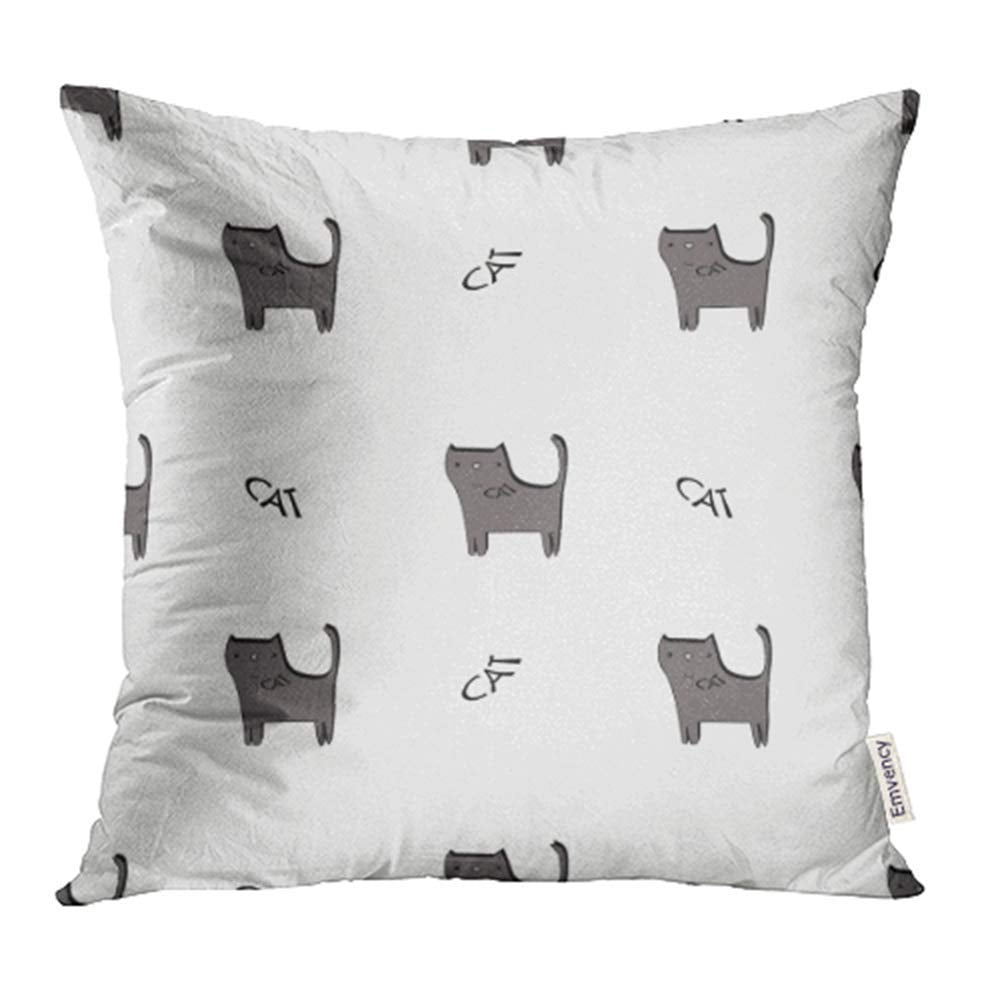 ARHOME Watercolor Abstract Cat Pattern Animal Baby Beautiful Black ...