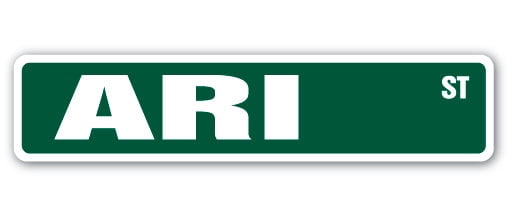 ARI Street Sign Childrens Name Room Sign | Indoor/Outdoor | 36" Wide ...