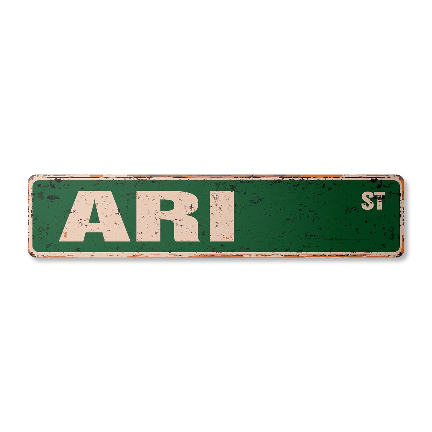 ARI Vintage Plastic Street Sign Childrens Name Room Sign | Indoor ...