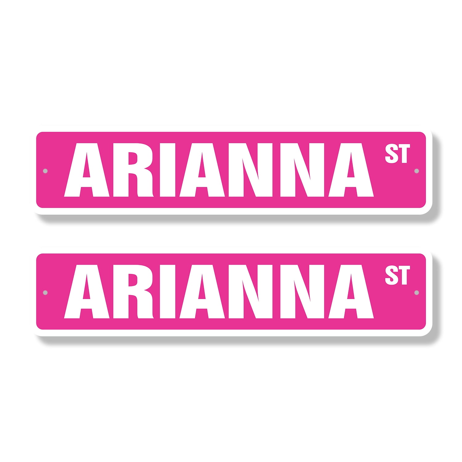 ARIANNA Classic Street Sign (2 Pack) Childrens Name Room Sign Road Sign ...