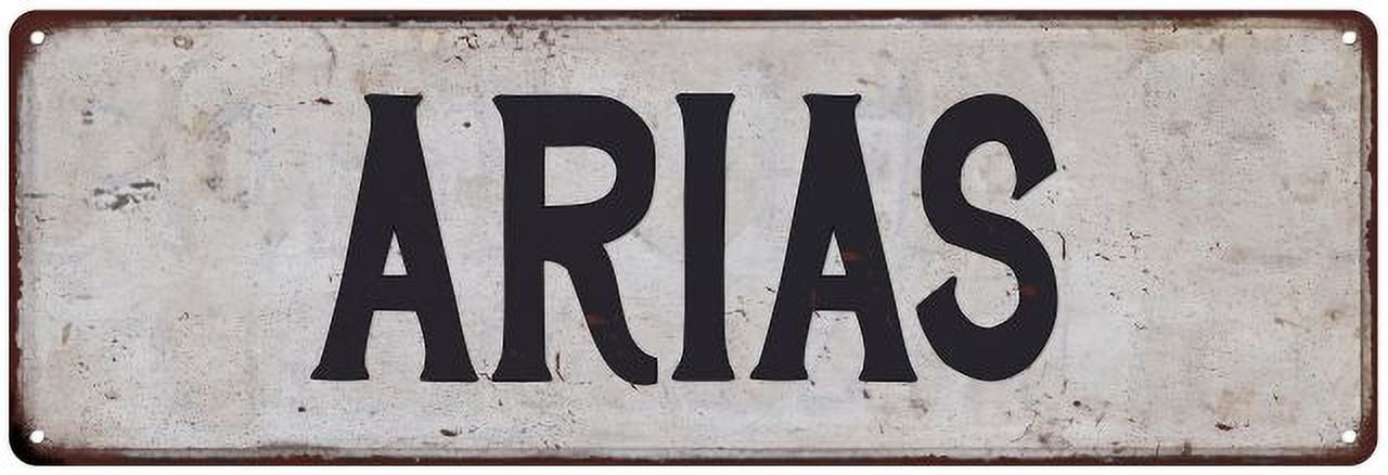 ARIAS Vintage Look Rustic Chic Metal Sign 6x18 106180036319 - Walmart.com