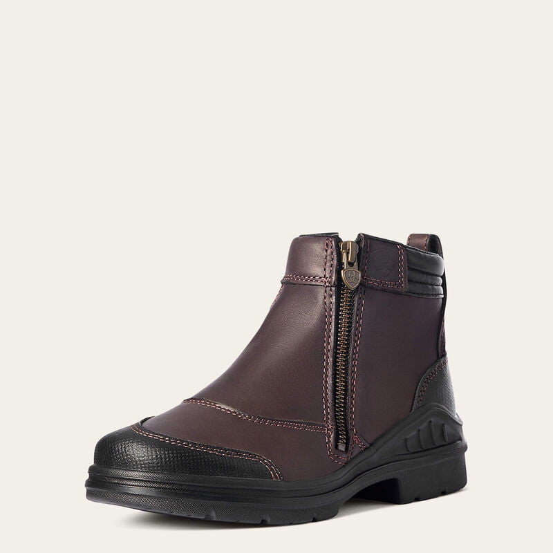 ARIAT Ladies Barnyard Side-Zip Paddock Boots, Dark Brown - Walmart.com