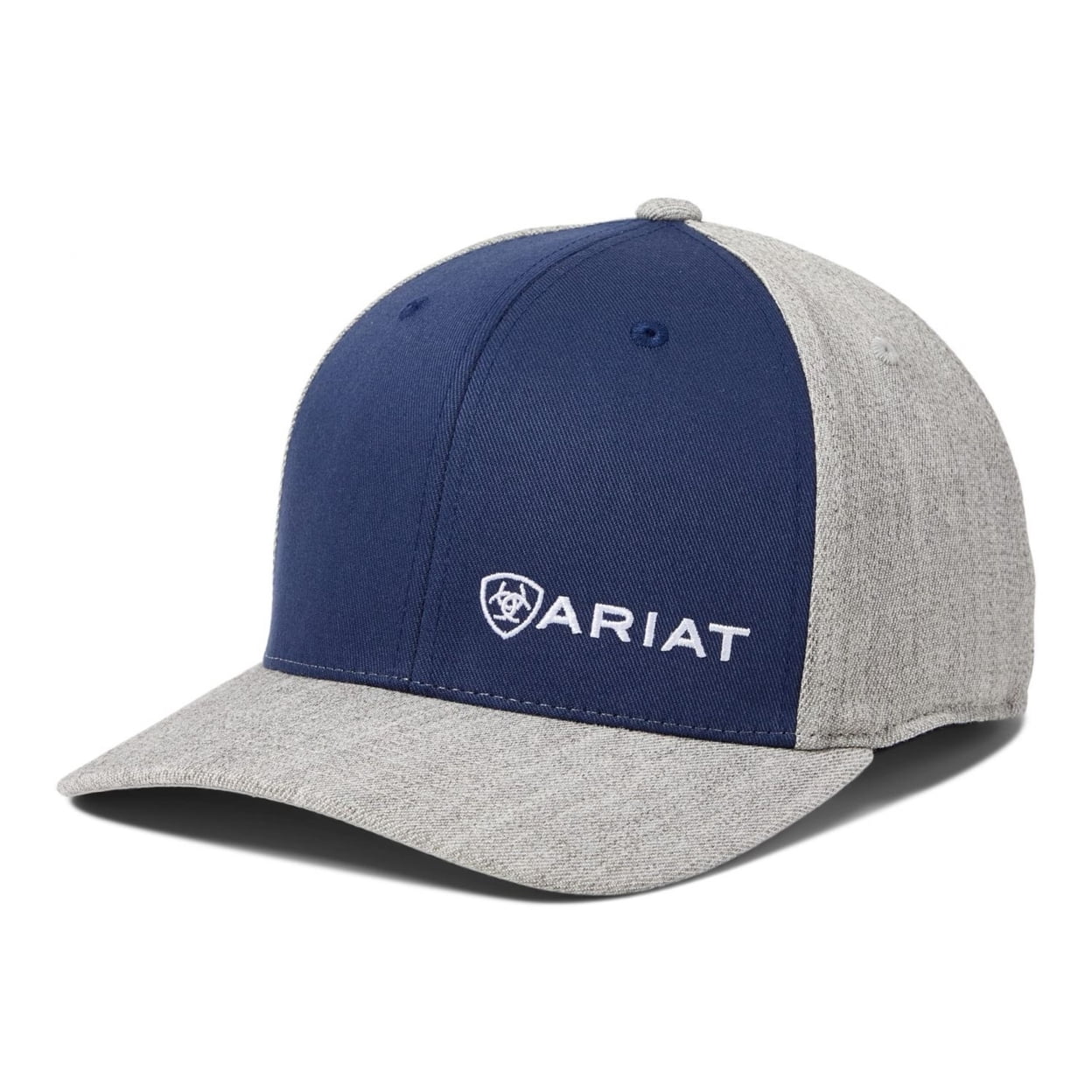 ARIAT Offset Shield & Script Snapback Navy One Size - Walmart.com