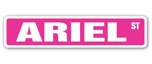 ARIEL Street Sign Childrens Name Room Sign | Indoor/Outdoor | 36" Wide ...