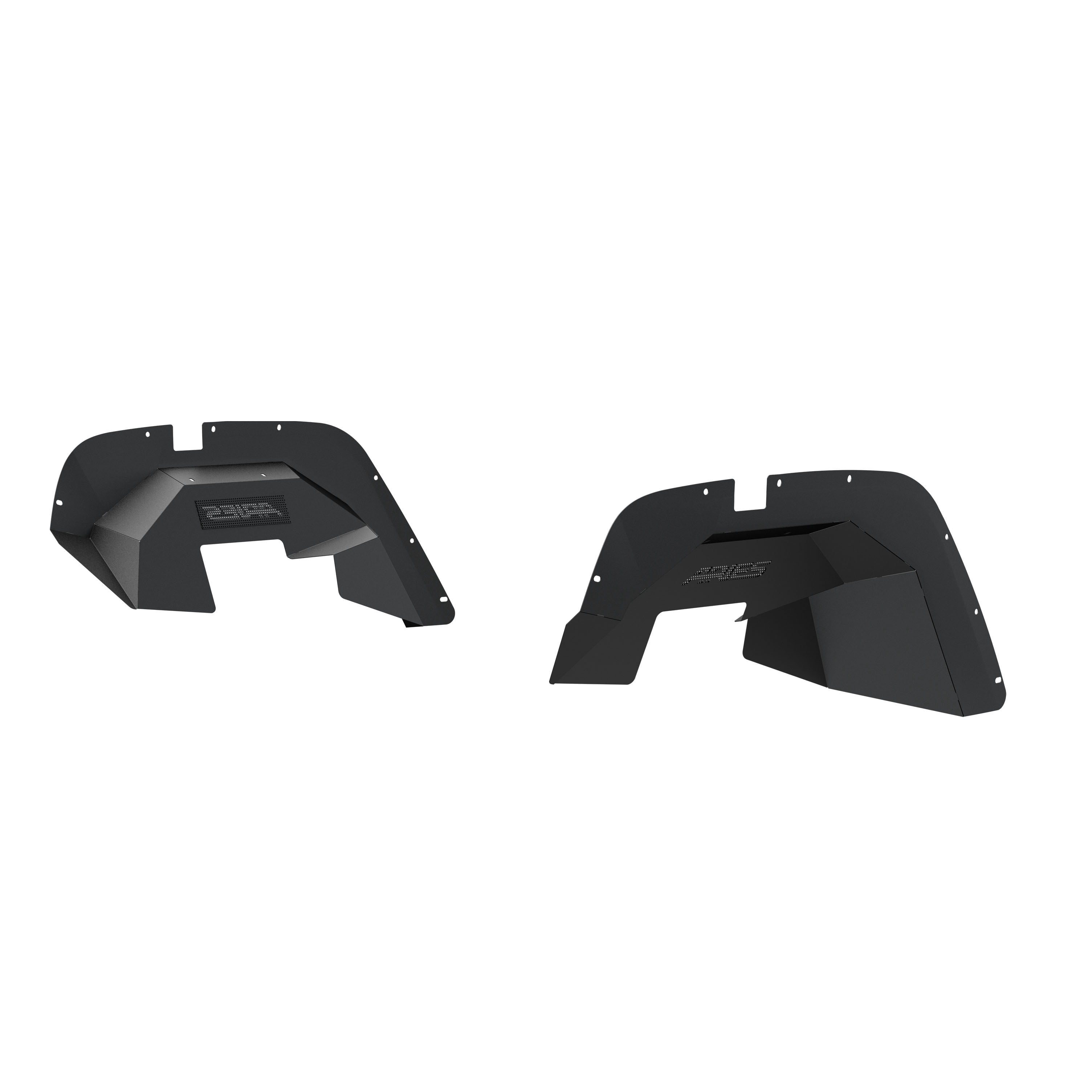ARIES 1500350 Black Aluminum Front Jeep Wrangler JK Inner Fender Liner ...