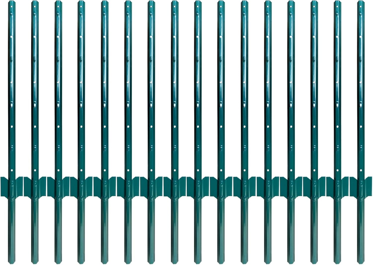 ARIFARO Fence Posts 3 Feet Sturdy Duty Metal Fencing Poles, Pack of 16 ...