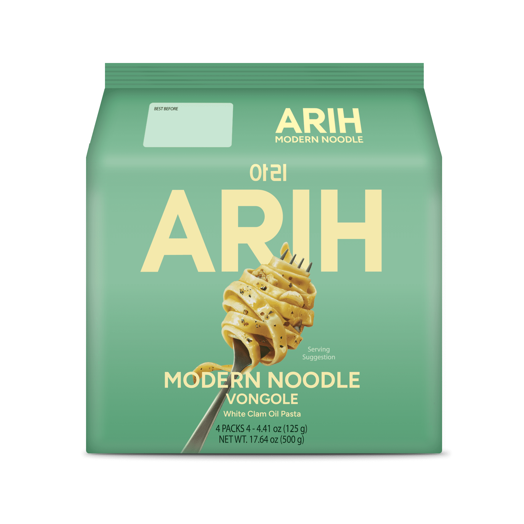 ARIH Modern Noodles, Western-Korean Fusion Soup-Less Noodles, Vongole ...