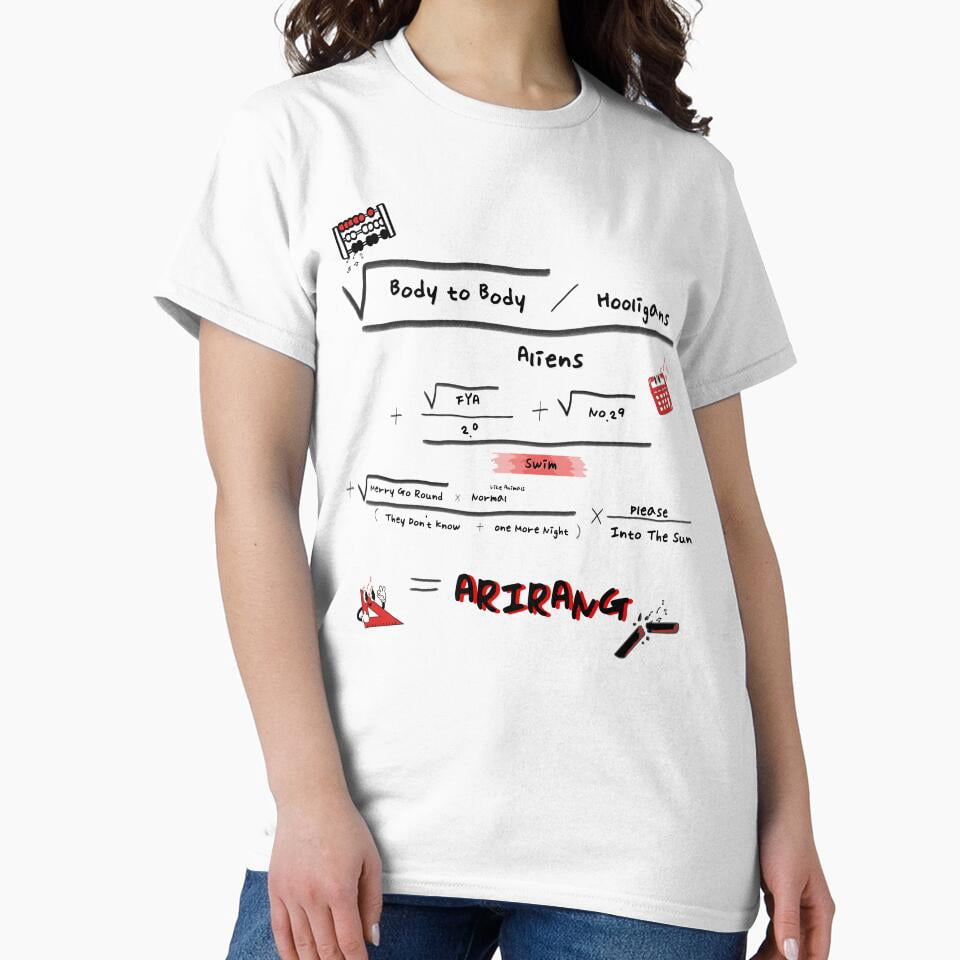 ARIRANG Tracklist Equation Bangtan Song Formula K Pop T-Shirt - Walmart.com