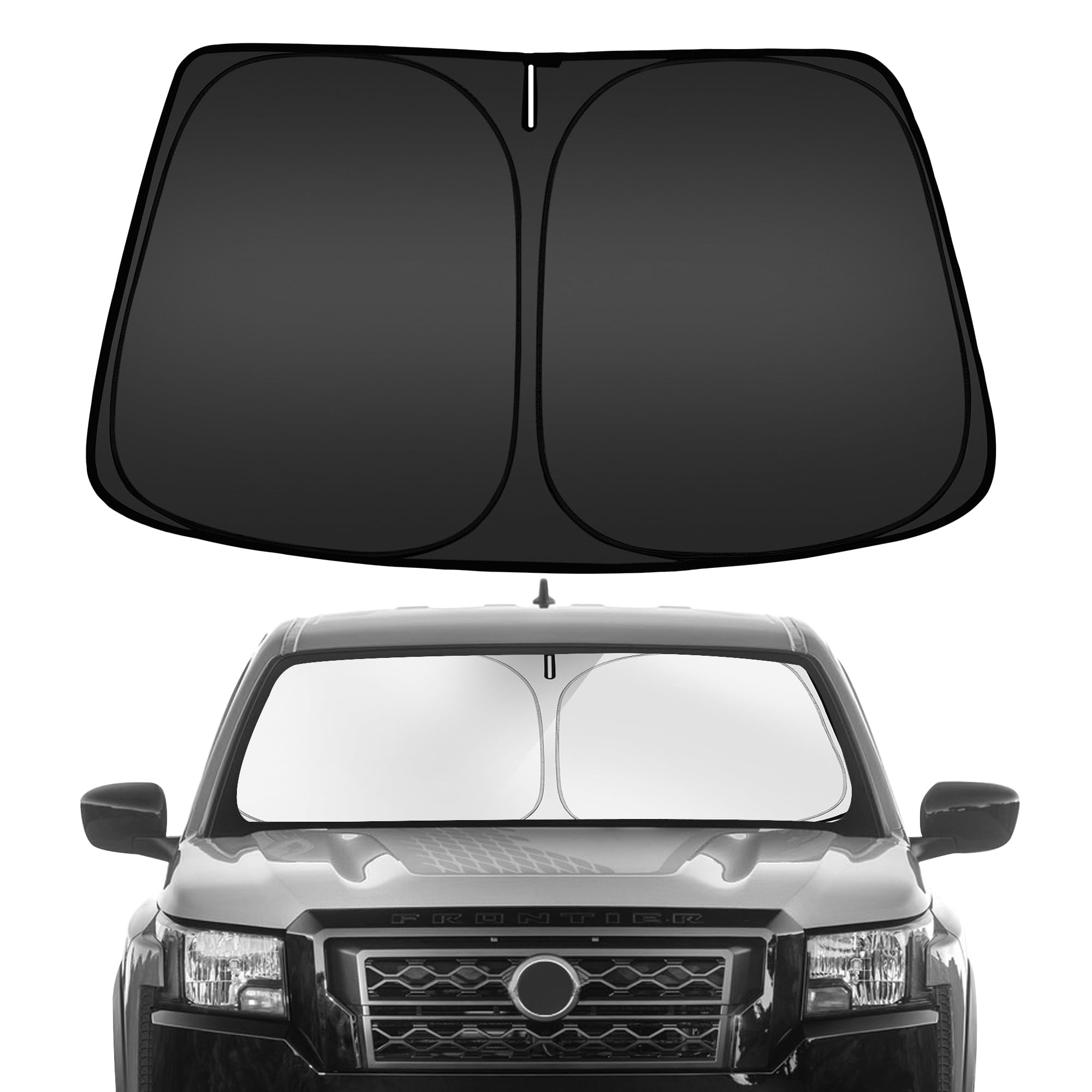 ARISMOTOR Windshield Sun Shade RRF12 for Ni-ssan Frontier 2022-2025 ...