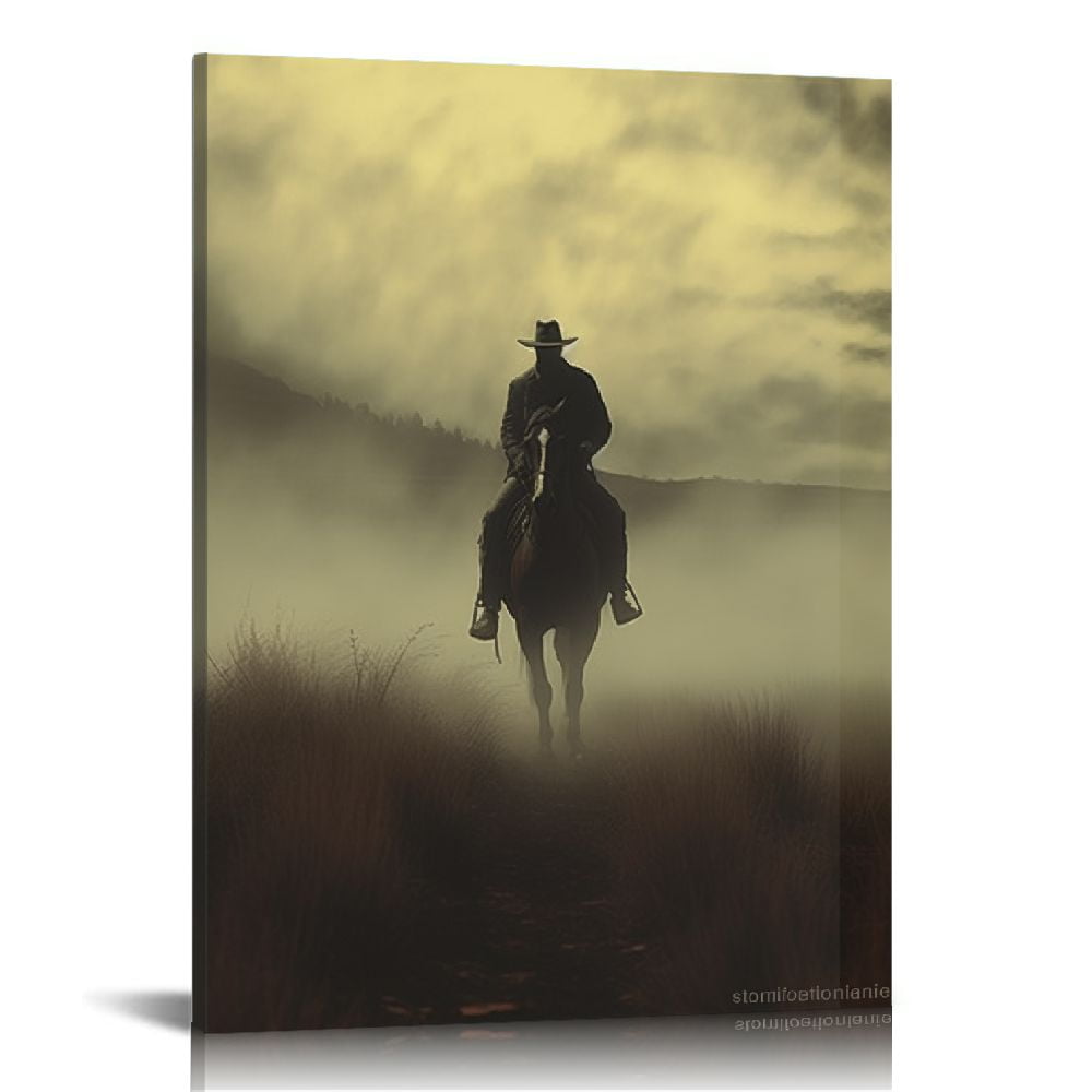 ARISTURING 3D Art Prints, Cowboys on Horseback, Wrangling Horses on ...