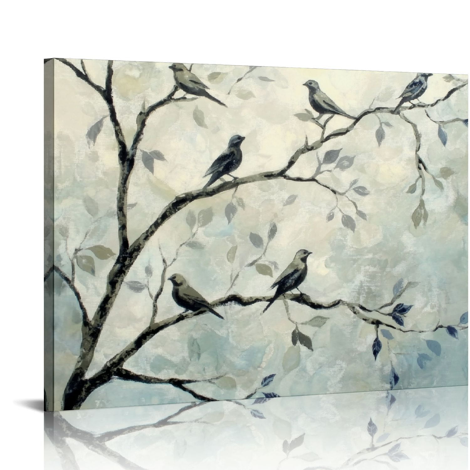 ARISTURING Abstract Birds Canvas Prints Wall Art Hummingbird Tree ...