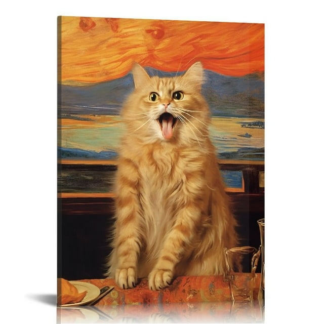 ARISTURING Abstract Edvard Munch Canvas Wall Art Famous Art The Scream ...