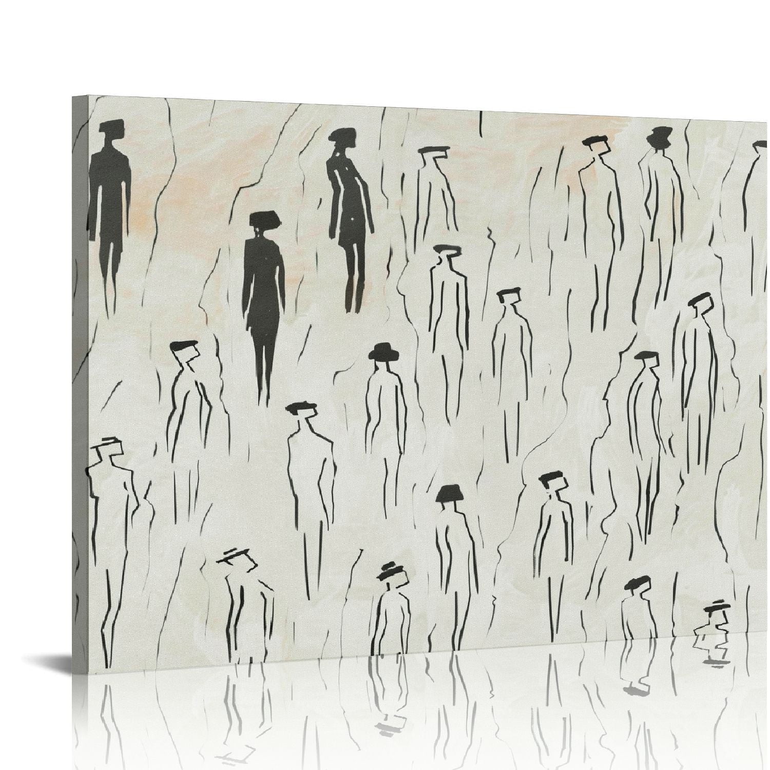 ARISTURING Abstract Figure Wall Art Vintage Sketch Prints Minimalist ...