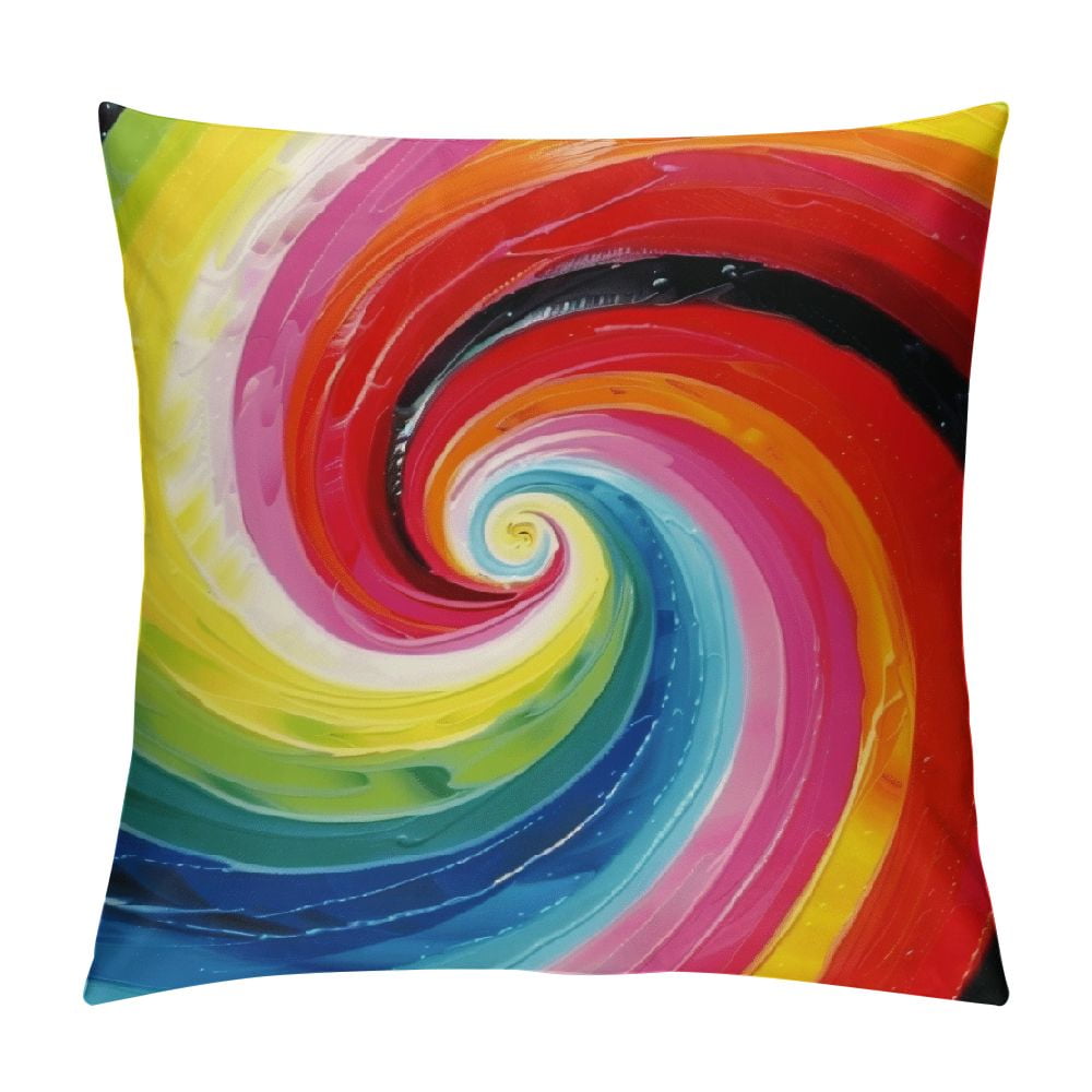 ARISTURING Abstract Throw Pillow Covers Soft Geometric Lines Cushion ...