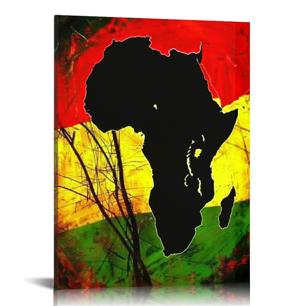 ARISTURING Africa Map Reggae Rasta Vintage Metal Tin Sign Hanging ...