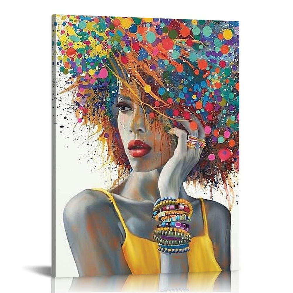 ARISTURING African American Wall Art - Black Art Paintings for Wall - Graffiti Canvas Wall Art ...