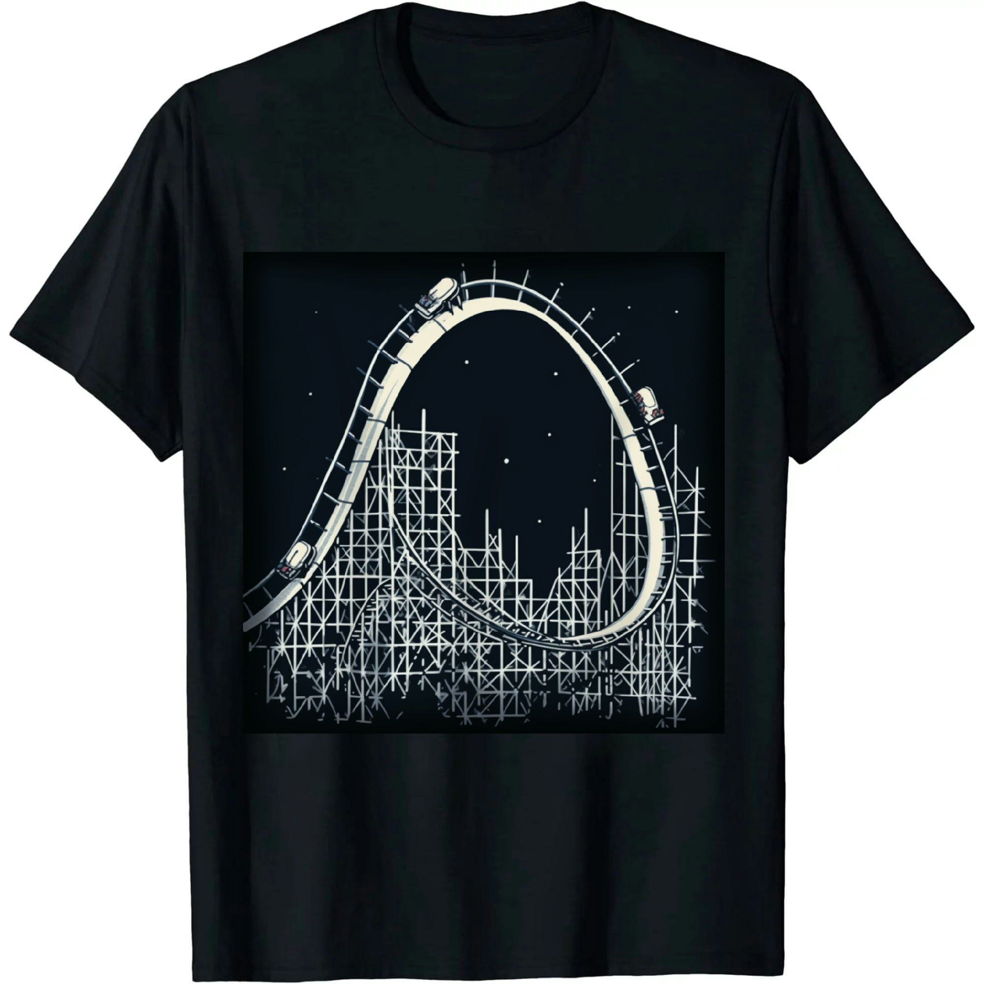 ARISTURING Amusement Park Theme Park Roller Coaster T-Shirt - Walmart.com