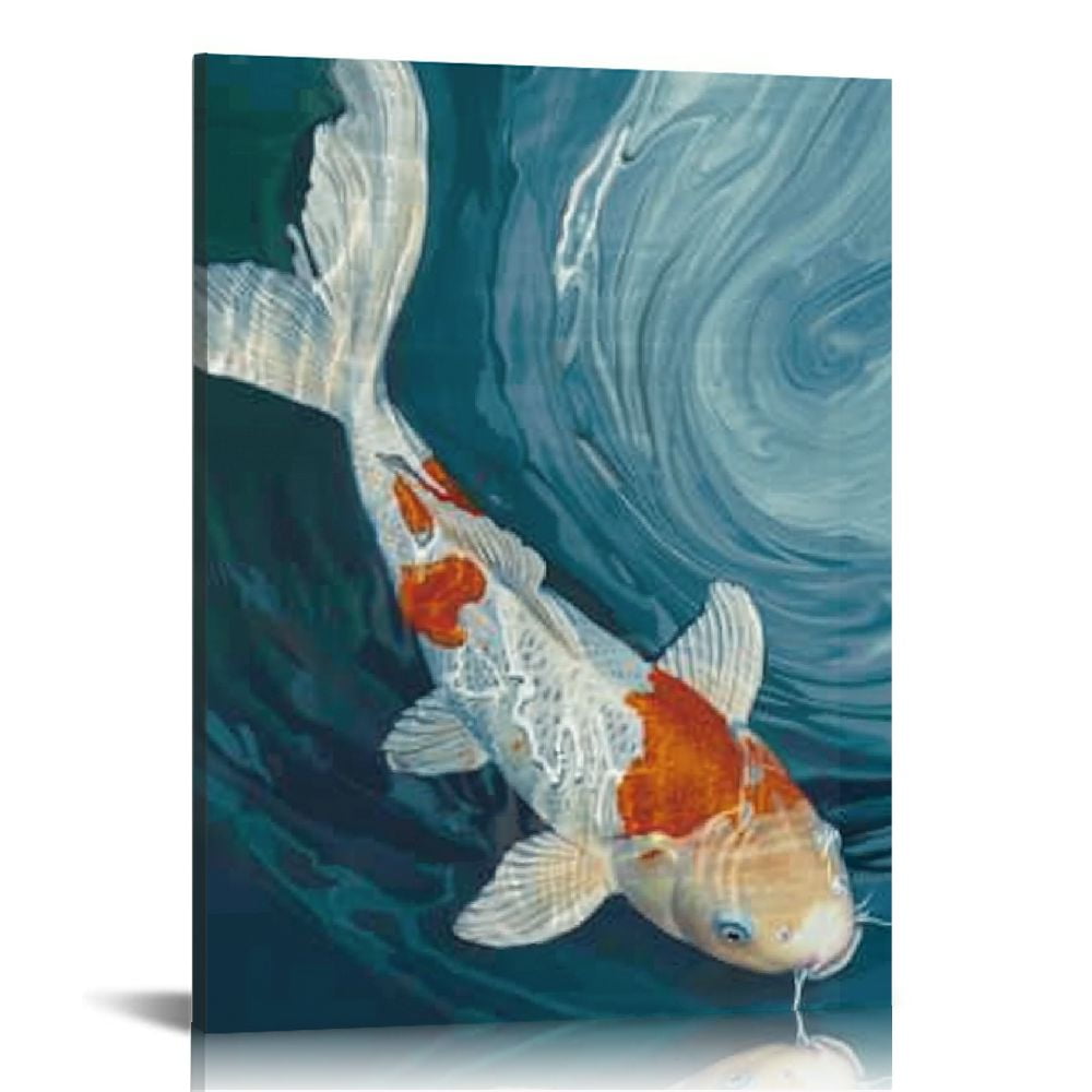 ARISTURING Arts Canvas Wall Art Decor Koi Fish Reproduction Print ...