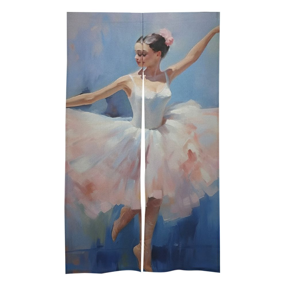 ARISTURING Ballerina Theme Patterned Door Curtain Keeps Indoor Cool for ...