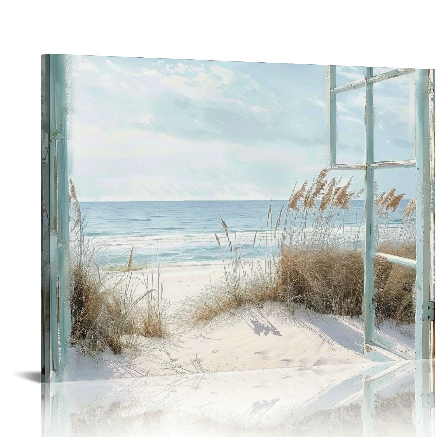 ARISTURING Beach Scene Canvas Wall Art: Bedroom Large Modern Ocean ...