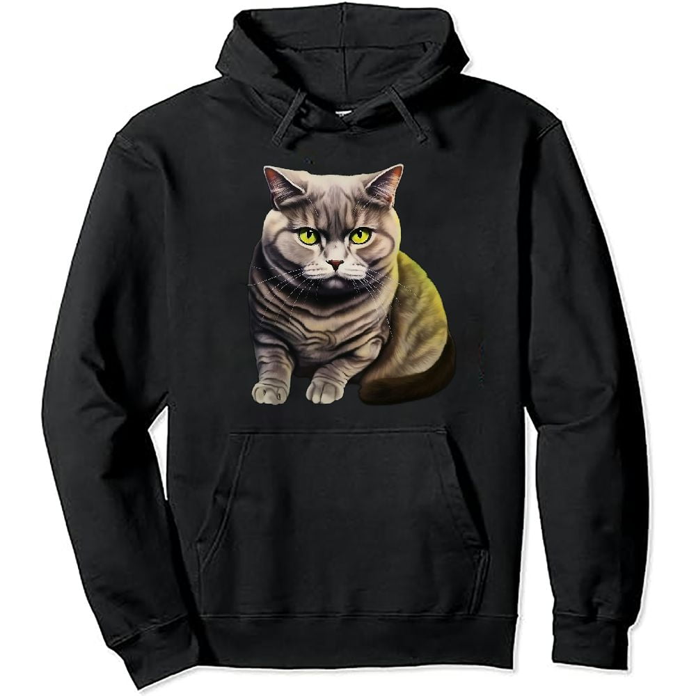 ARISTURING Beautiful British Shorthair Cat Pullover Hoodie - Walmart.com