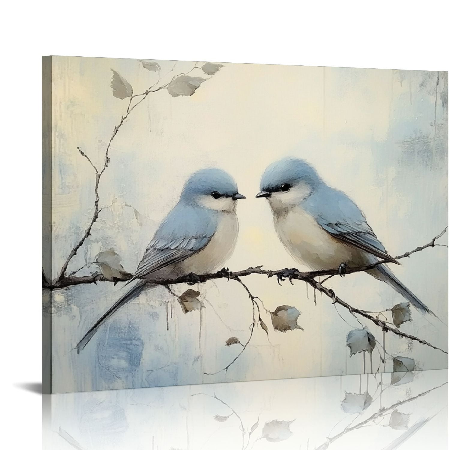 ARISTURING Bird Canvas Wall Art Birds Family on Tree Branch Picture ...