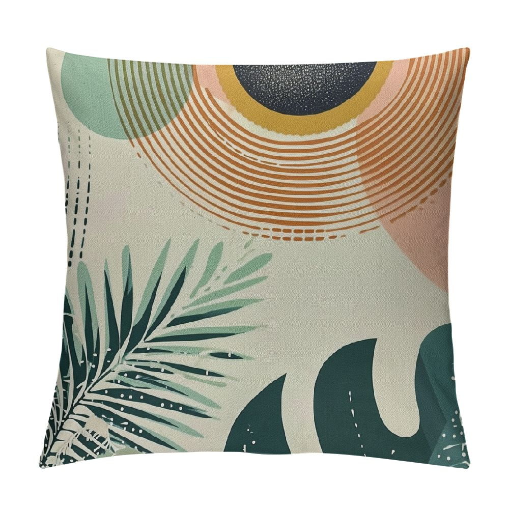 ARISTURING Boho Pillow Covers Abstract Sunset Design Farmhouse ...